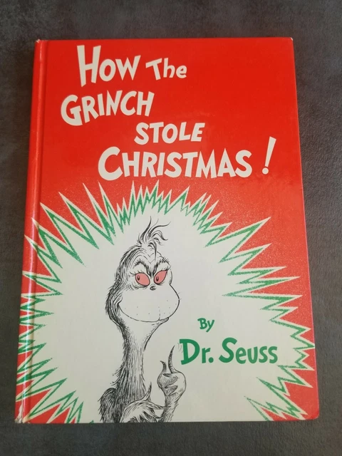 HOW THE GRINCH Stole Christmas hardback book ~ DR. SEUSS ~ 1957 Later ...
