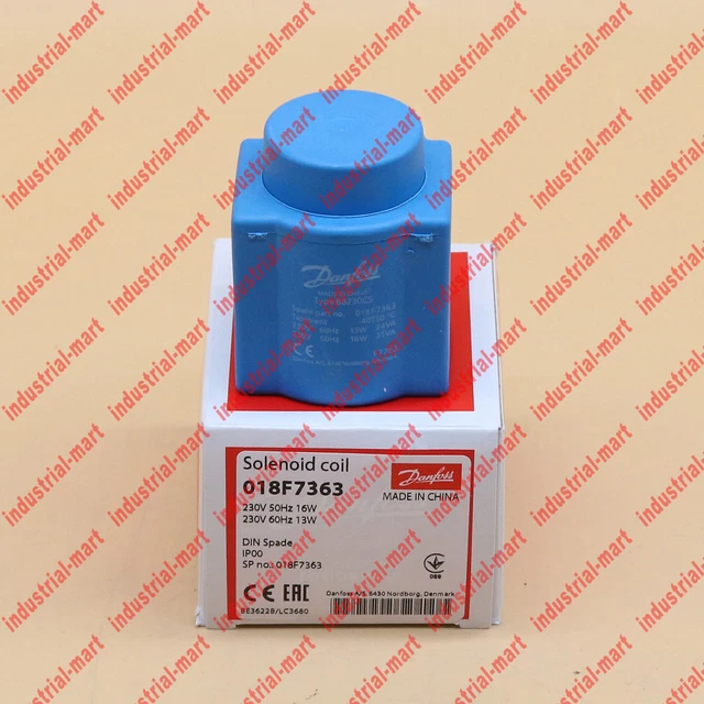 NEW DANFOSS 018F7363 Solenoid Valve Coil In Box SPOT STOCK £92.59 ...