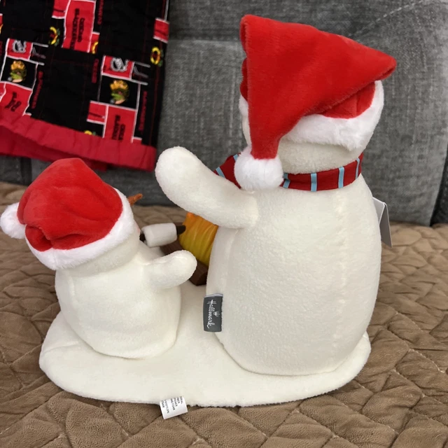 2025 ANIMATED SNOWMEN Plush Hallmark Roasting Marshmallows Jingle Pals ...