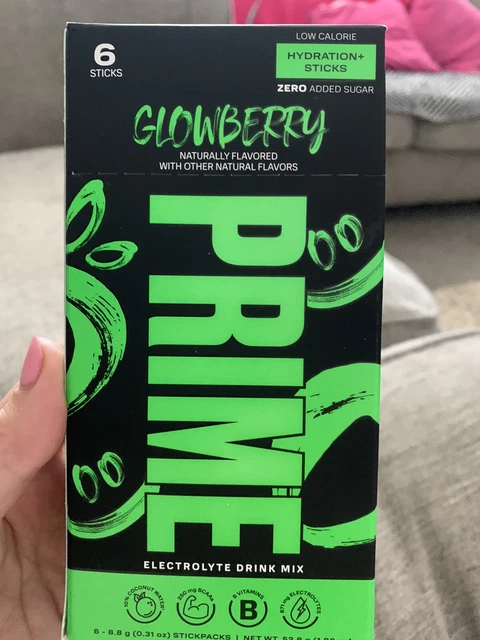 PRIME HYDRATION+ DRINK Sticks KSI Logan Paul Glowberry 6 x Sachets ...