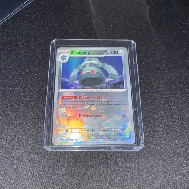 POKÉMON TCG BRONZONG Prismatic Evolutions 067/131 Pokeball Reverse Holo ...