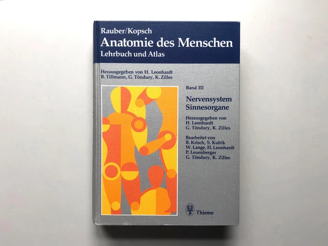 ANATOMIE DES MENSCHEN - Band III - Nervensystem/Sinnesorgane - Rauber ...
