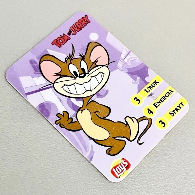 CARTOON NETWORK RARE Tom and Jerry Vintage Trading Card Toy Pogs ...