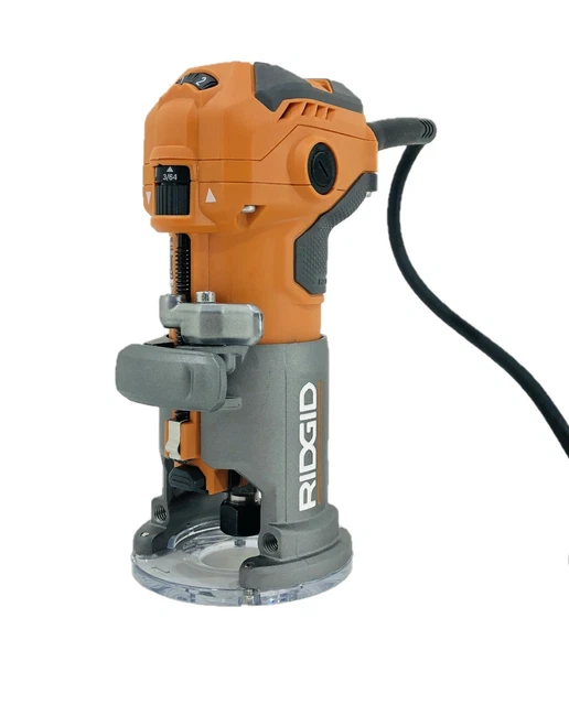RIDGID 5.5 AMP Compact Fixed-Base Corded Router R24012 $82.99 - PicClick