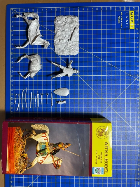 AITNA MODEL 54C001 - RUSSIAN HORSEMAN XIII° CENTURY - 54mm WHITE METAL ...