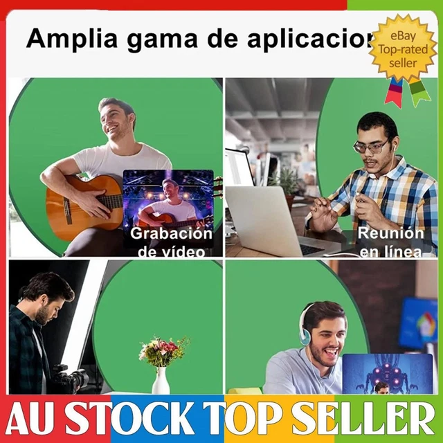 PORTABLE 142CM GREEN Screen Chair Backdrop for Webinars & Live ...