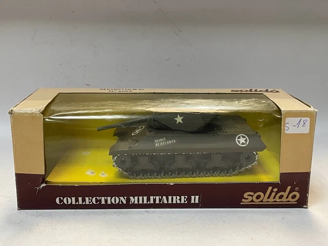 SOLIDO DESTROYER M10 Nº 6068 Vintage Collection Militaire Tank diecast ...