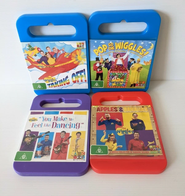THE WIGGLES KIDS DVD Bundle x 4 Apples Bananas Pop Taking Off Dancing £ ...