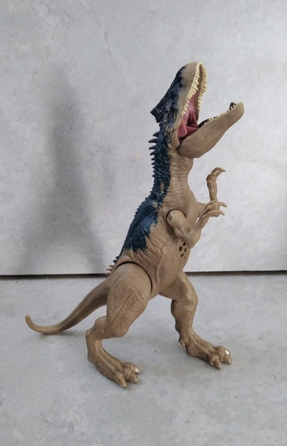 JURASSIC WORLD ALLOSAURUS Roar Attack Blue Cretaceous Dino Escape Sound ...