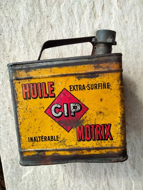 ANCIEN BIDON HUILE cip motrix oil can tin EUR 140,00 - PicClick FR