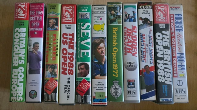 VINTAGE GOLF VHS Tapes - Mostly Pre 90s x11 £11.12 - PicClick UK