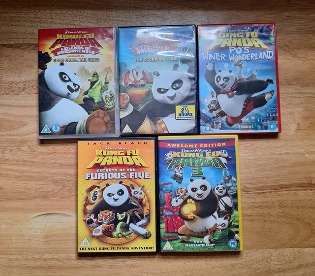 DREAMWORKS KUNG FU Panda DVD Bundle Furious Five & Winter Wonderland £9 ...