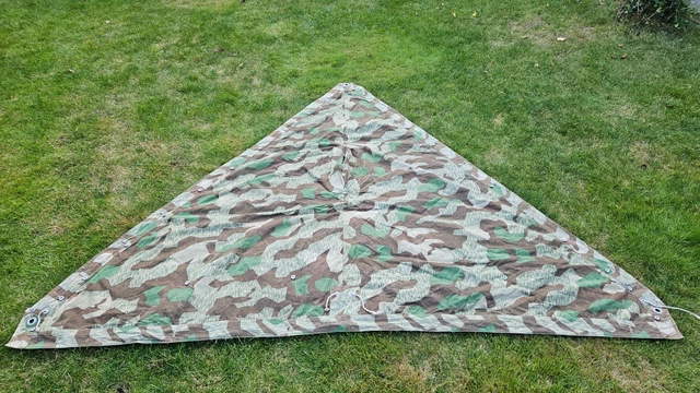 WH ZELTBAHN WEHRMACHT Original Zeltplane splittertarn Tarnzeltbahn EUR ...