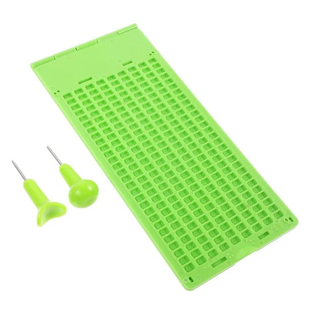 PLASTIC BRAILLE TABLET Slate Stylus Kit Visual Impairment Aids £15.99 ...