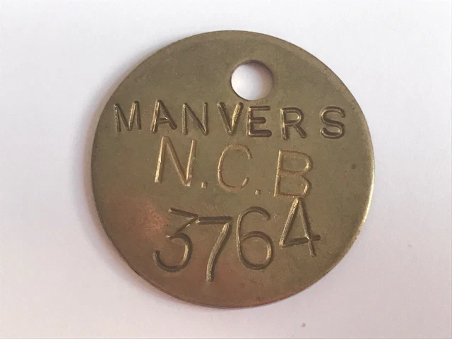 ORIGINAL MANVERS COLLIERY Pit Check Token Tally 3764 $38.13 - PicClick CA