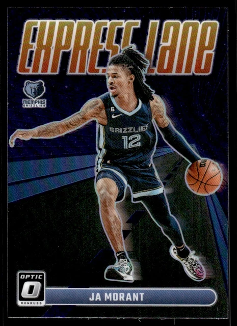 JA MORANT 2023-24 Donruss Optic Express Lane violet Y25 #17 grizzlis de ...