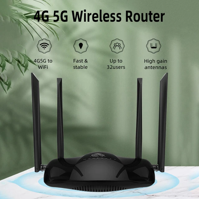 4G LTE CPE Hotspot WiFi Router 300Mbps 3 Ports Modem with 4 Antennas ...