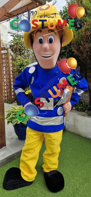 FIREMAN SAM LOOKALIKE Costume Mascot Costume hire Fancy Dress 24hr ...