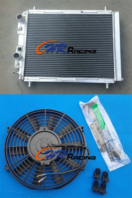 3ROW RADIATOR+FAN FOR Lancia Delta HF Integrale 8V/16V/Evo 2.0 Turbo 87 ...