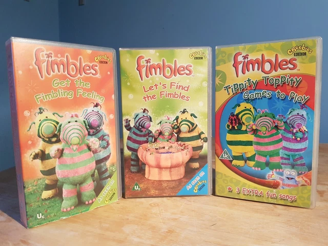 FIMBLES VHS X 3 CBeebies Video Cassette Tapes Kids Children's BBC ...