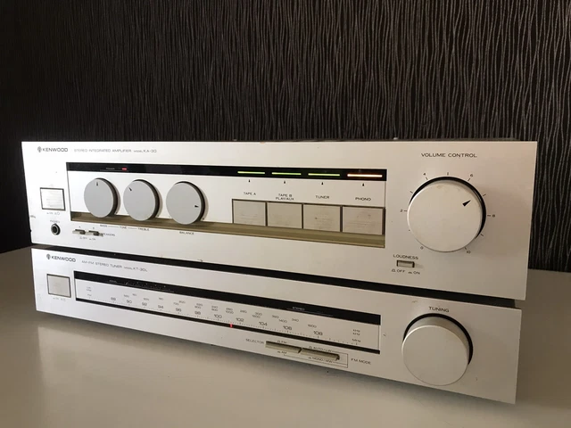 AMPLI KENWOOD KA-30+TUNER stéréo Kenwood KT-30 L non testés pour pièces ...