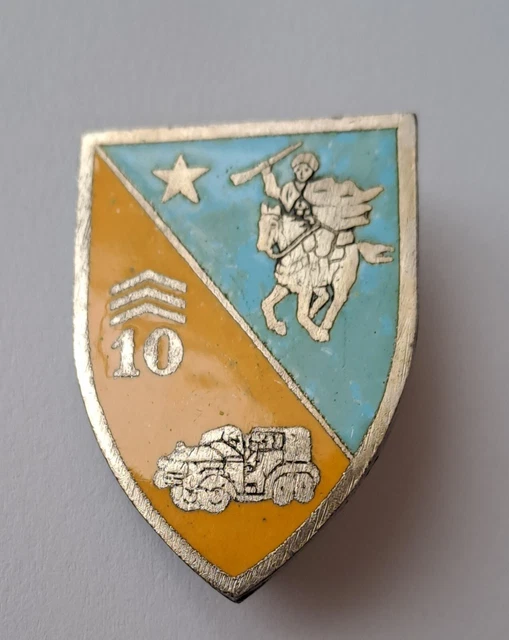 INSIGNE CAVALERIE RARE 10ème GACA Groupe Autonome Chasseurs Afrique ...