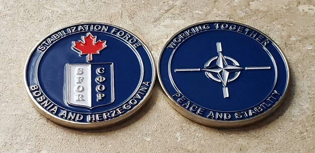 SFOR CANADIAN MILITARY Challenge Coin $14.00 - PicClick CA