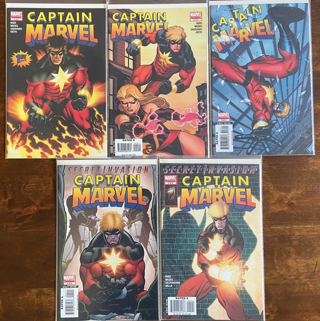 MARVEL COMICS CAPTAIN Marvel #1-5 (2008) serie completa Secret Invasion ...