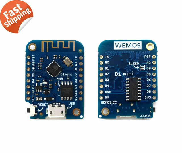WEMOS D1 MINI V3 IOT Board ESP8266 Arduino or Node Mcu, Shields Available! EUR 15,94 - PicClick FR