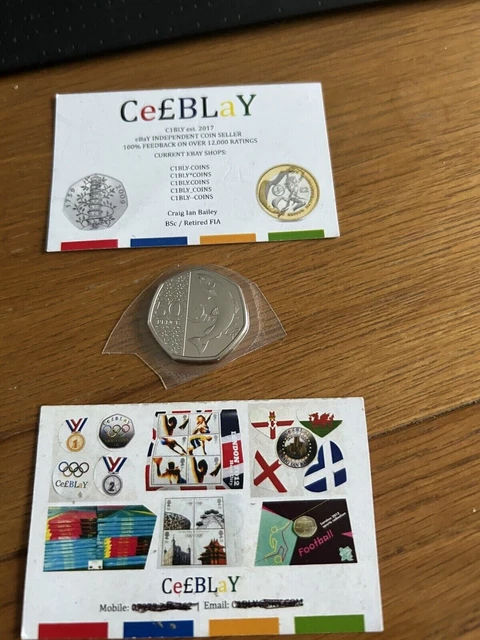 RARE NIFC 2025 KING CHARLES III BUNC ATLANTIC SALMON 50p COIN. SUN £28. ...