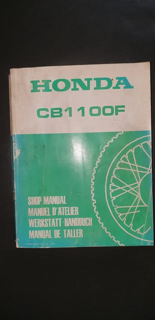 ORIGINAL HONDA CB 1100 F SC11 Super Boldor Werkstatthandbuch 1983 - 600 ...