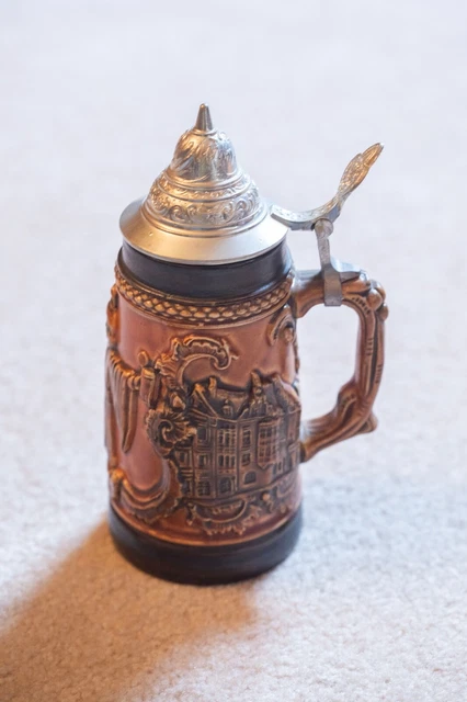 VINTAGE ORIGINAL GERZIT Gerz West German Lidded Beer Stein £20.96 ...