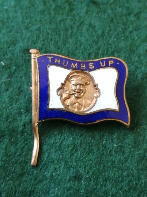 WW1 THUMBS UP Good Luck Naval Signal Flag Badge. £35.00 - PicClick UK