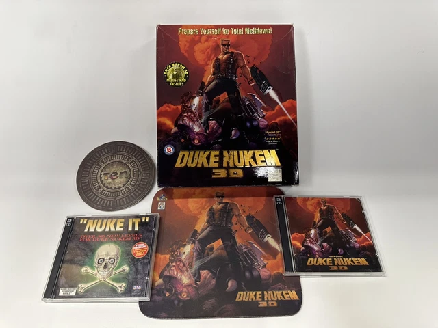 DUKE NUKEM 3D pc edizione spogliarellista grande scatola con tappetino ...