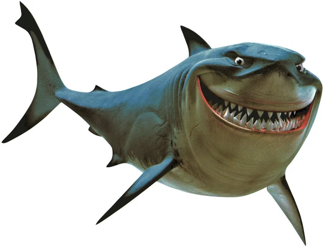 THE GREAT WHITE SHARK BRUCE of Disney Pixar Film FINDING NEMO Window ...