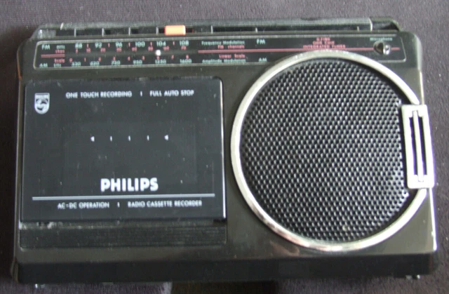 PHILIPS D7180 RADIO Cassette Recorder Portable Vintage £9.04 - PicClick UK