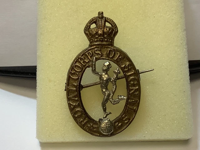 ROYAL CORPS OF Signals WW2 British Army Cap Badge Brooch £8.00 ...