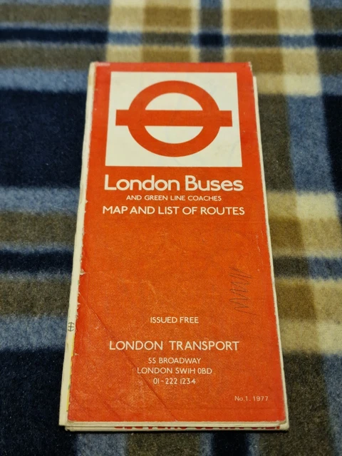 LONDON BUSES NETWORK Map and List of Routes (1977) £2.50 - PicClick UK