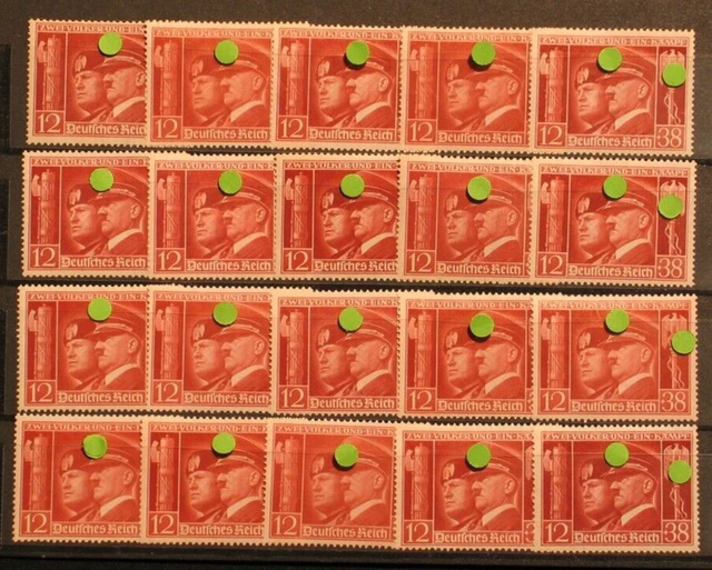 D Reich Ww2 Adolf Hitler Benito Mussolini No 763 As A Lot Lot Of 9634