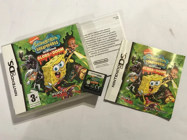 NINTENDO DS DSL DSi GAME Spongebob Squarepants FEATURING NICKTOONS ...