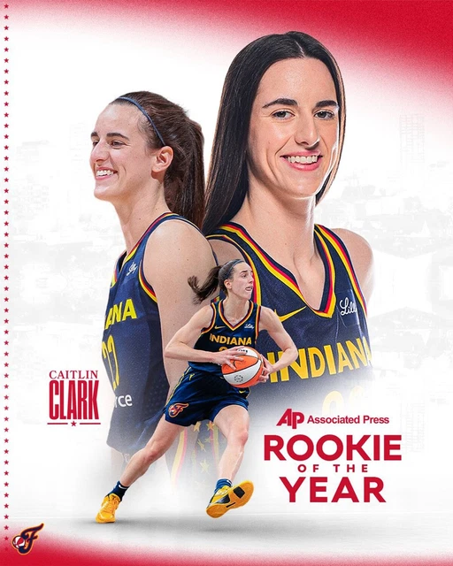CAITLIN CLARK ROOKIE of the Year WNBA Indiana Fever 8x10 RARE, HOT must ...