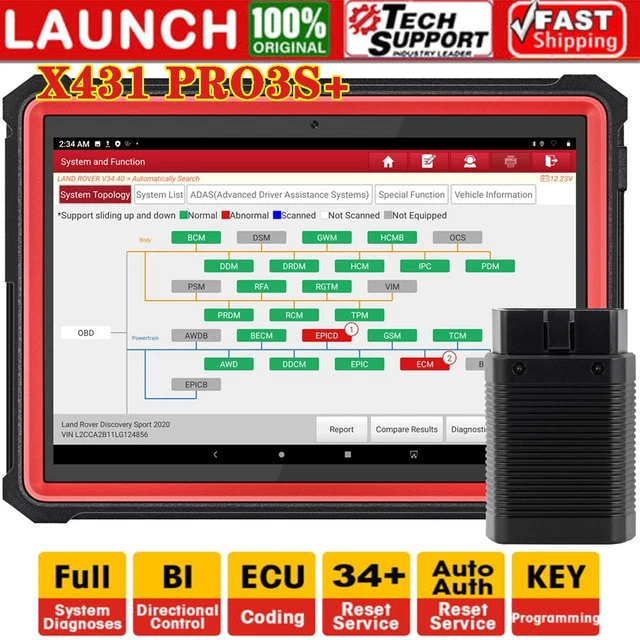 2023 LAUNCH X431 PRO3S+ PRO 5 Car Diagnostic Scanner Tool Programming ...