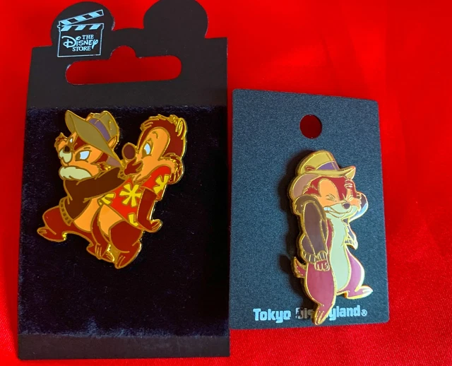 DISNEY RESCUE RANGERS Chip and Dale Pin Set of2 Tokyo Disney Disney ...