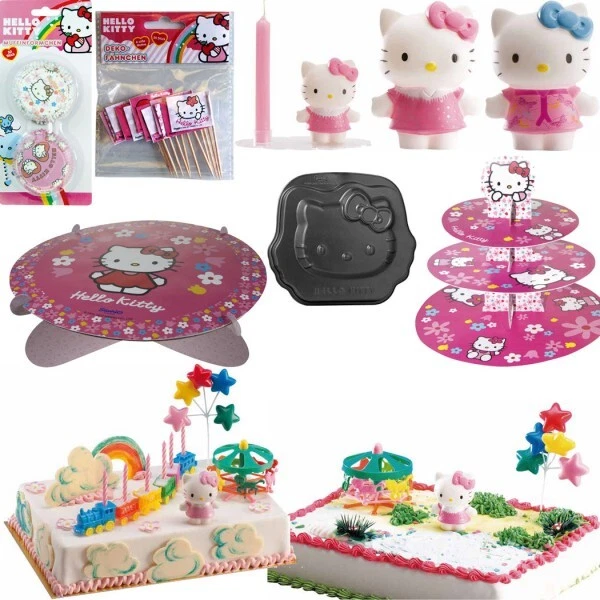 HELLO KITTY GÂTEAU Déco Décoration de Fête Anniversaire L'Enfant Devise ...