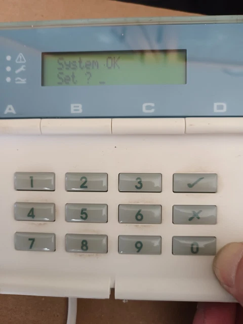 SCANTRONIC 9651 PANEL and keypad only for Burglar Alarm System used £18 ...