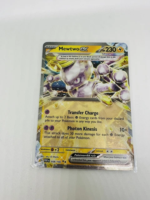 POKÉMON TCG MEWTWO ex Paradox Rift 058/182 Holo Double Rare Fresh $7.50 ...
