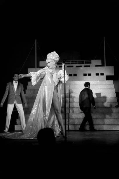 COCCINELLE ON STAGE for the Revue de lOlympia June 18 1963 in Paris Old ...