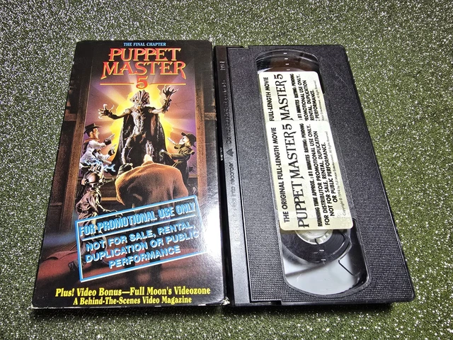 PUPPET MASTER 5 Vhs Screener Full Moon Horror Promo Rare £36.22 ...