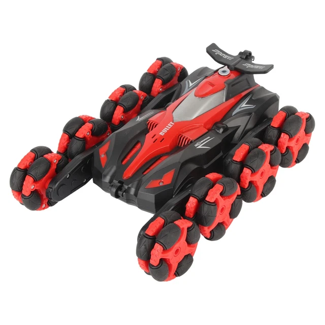 RED REMOTE CONTROL Car Double Sided 360 Degree Rotating RC Cars Stunt ...