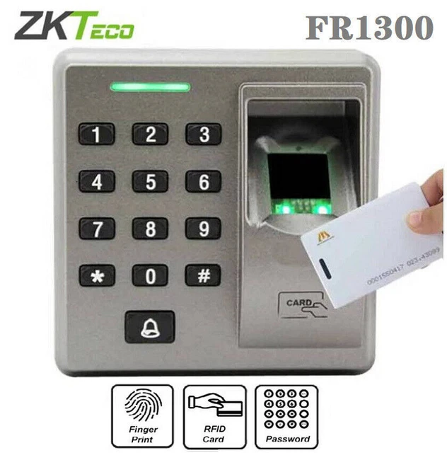 ZKTECO FR1300 RS485 RFID Card Fingerprint Reader for INBIO Access ...
